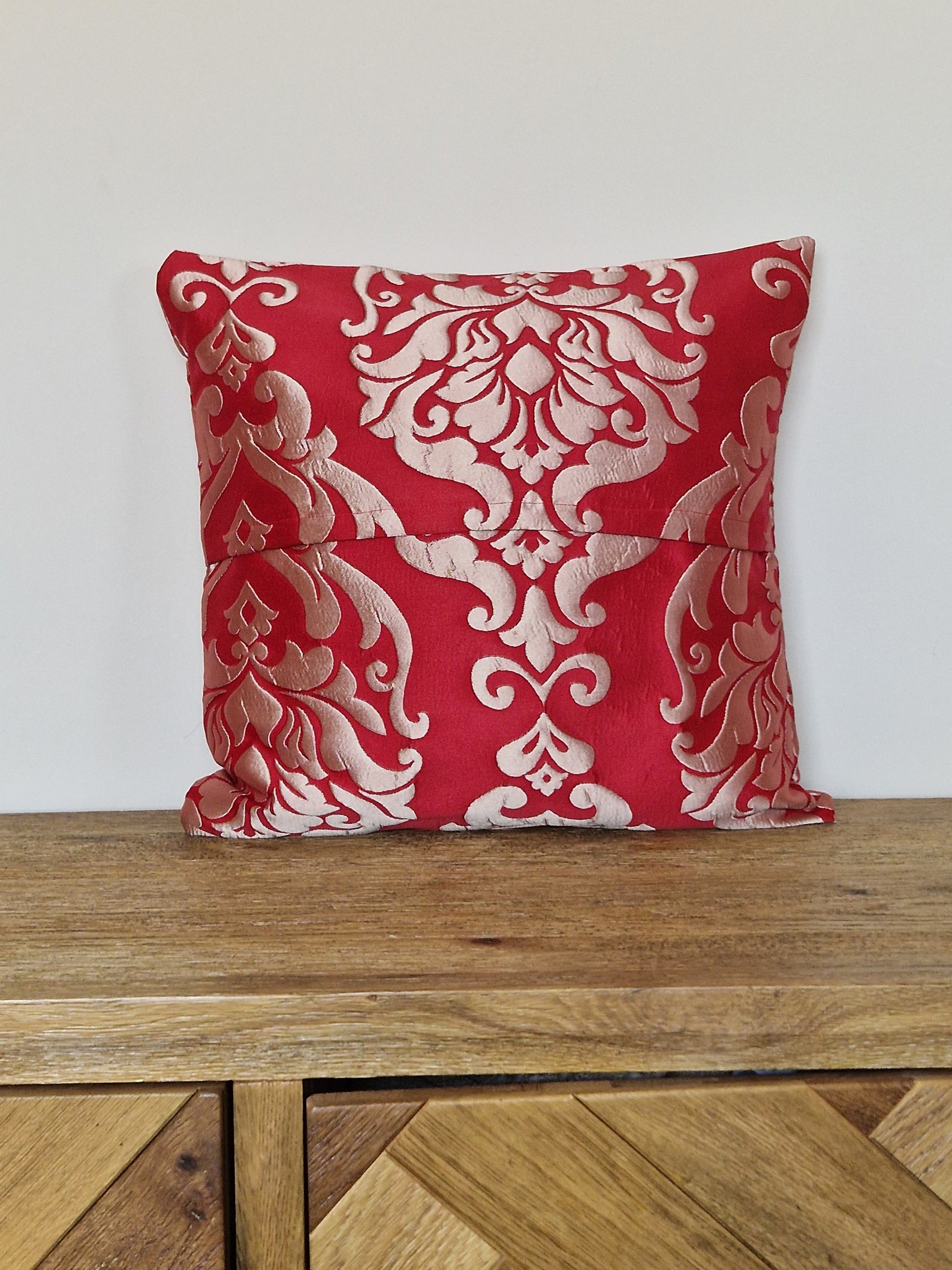 Luxury Gold Red Cushion Cover, Red Scatter Cushion, Throw Pillow Cover ...