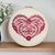 Red Heart Hand Embroidery Wall Art, Scandinavian Folk Framed ...