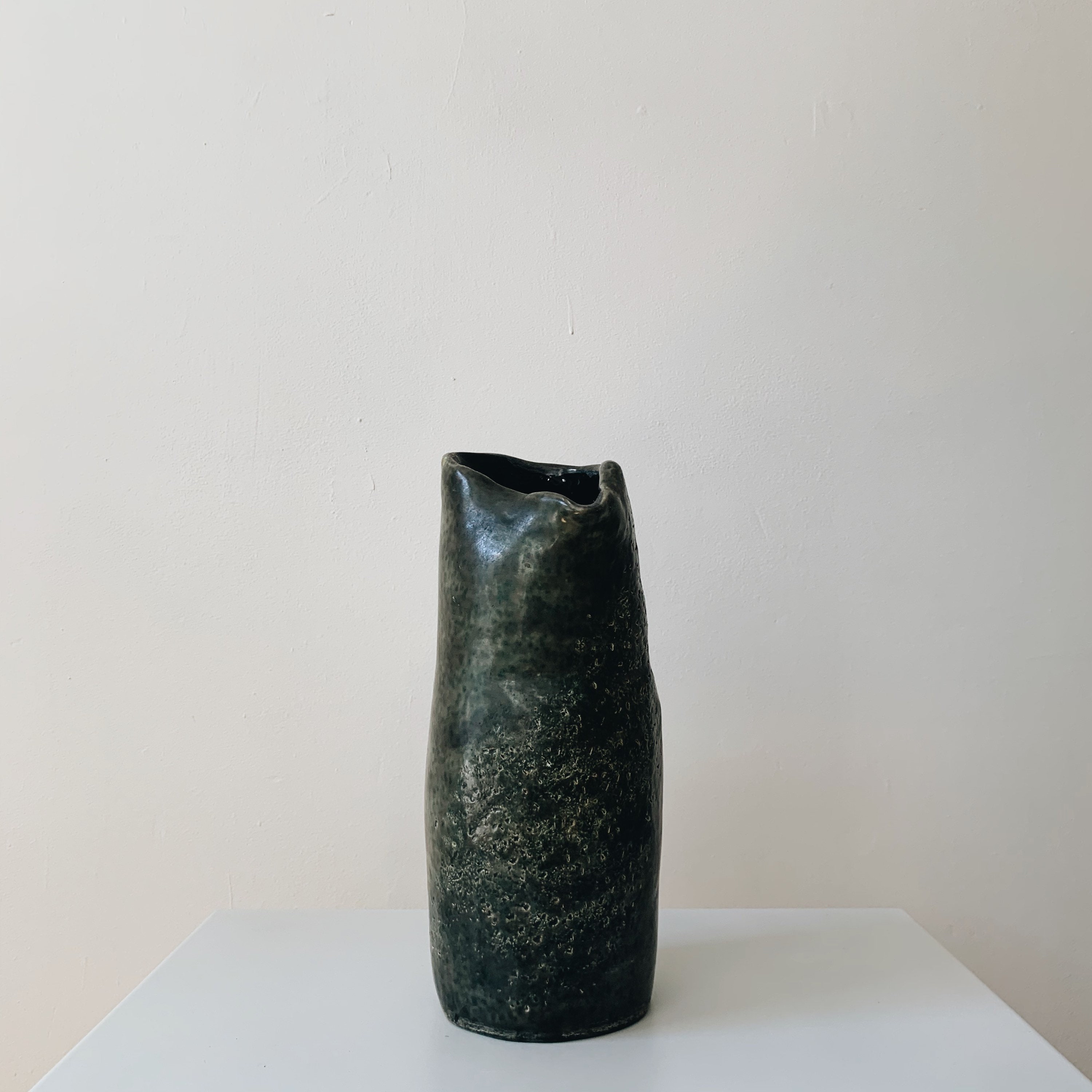 Vintage large handmade ceramic vessel