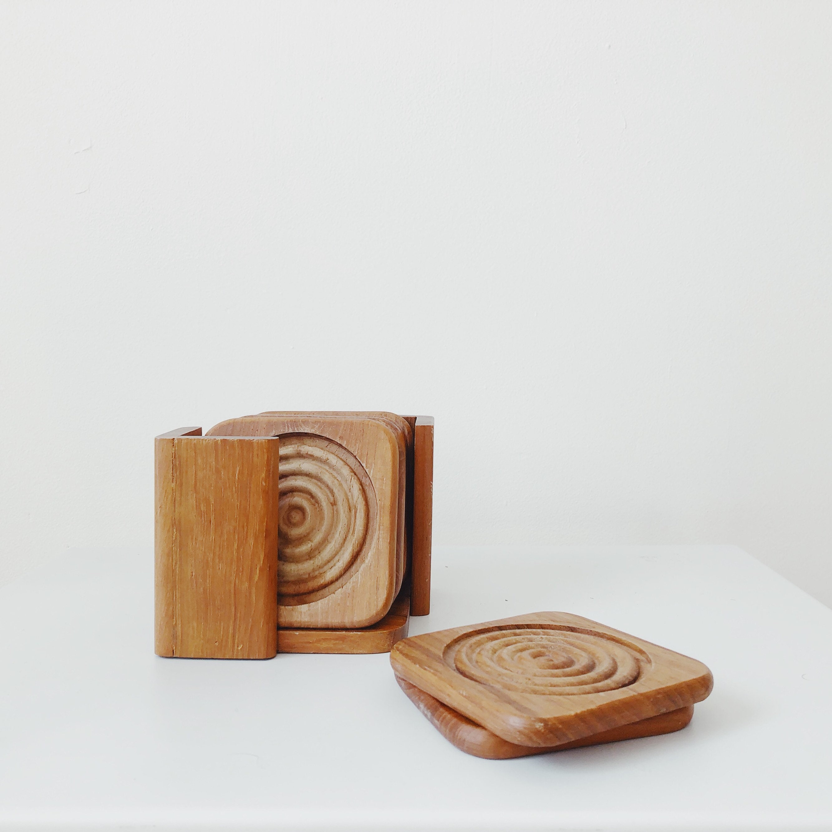 on hold***DO NOT BUY*** teak coasters | mid century modern teak ...