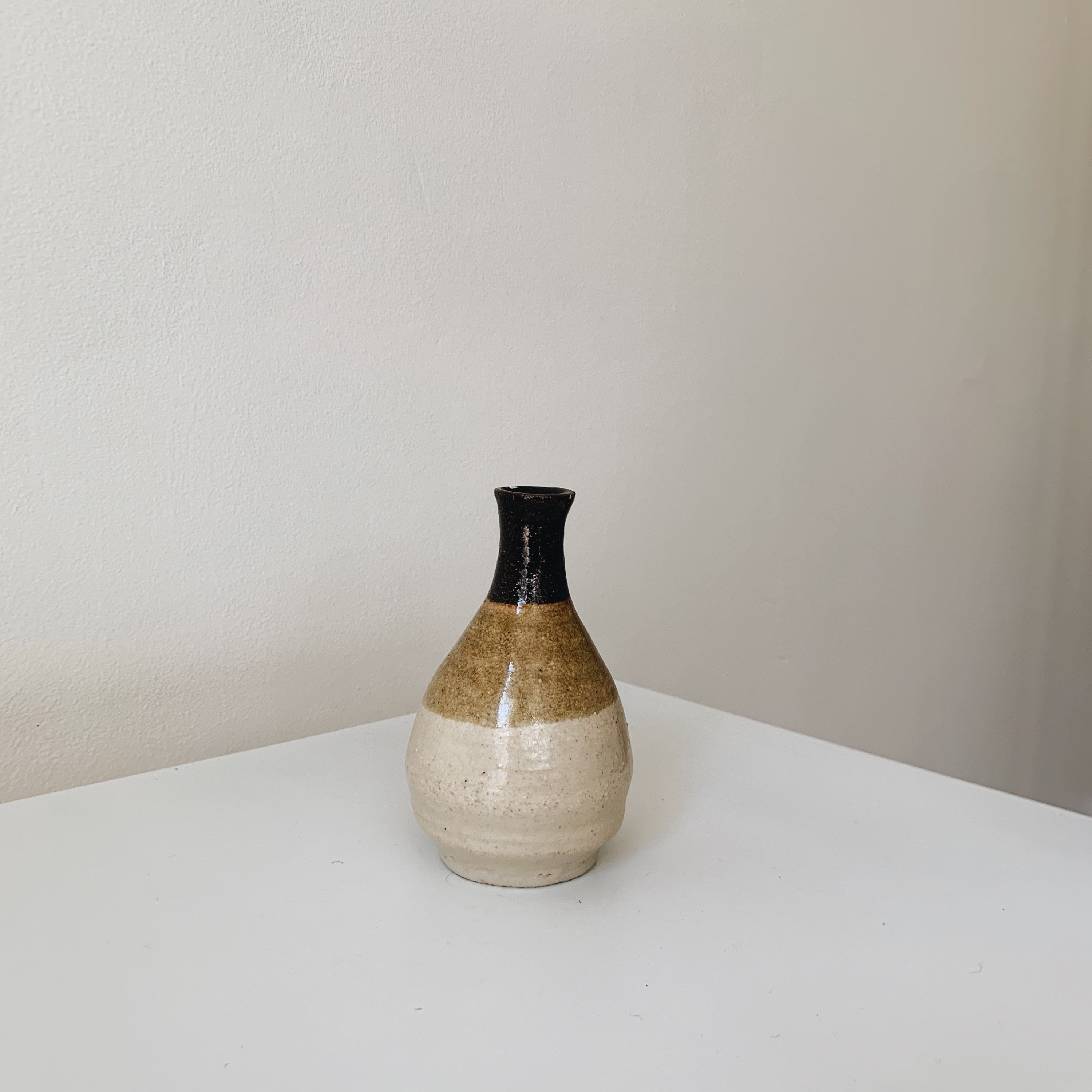 Vintage handmade ceramic bud vase