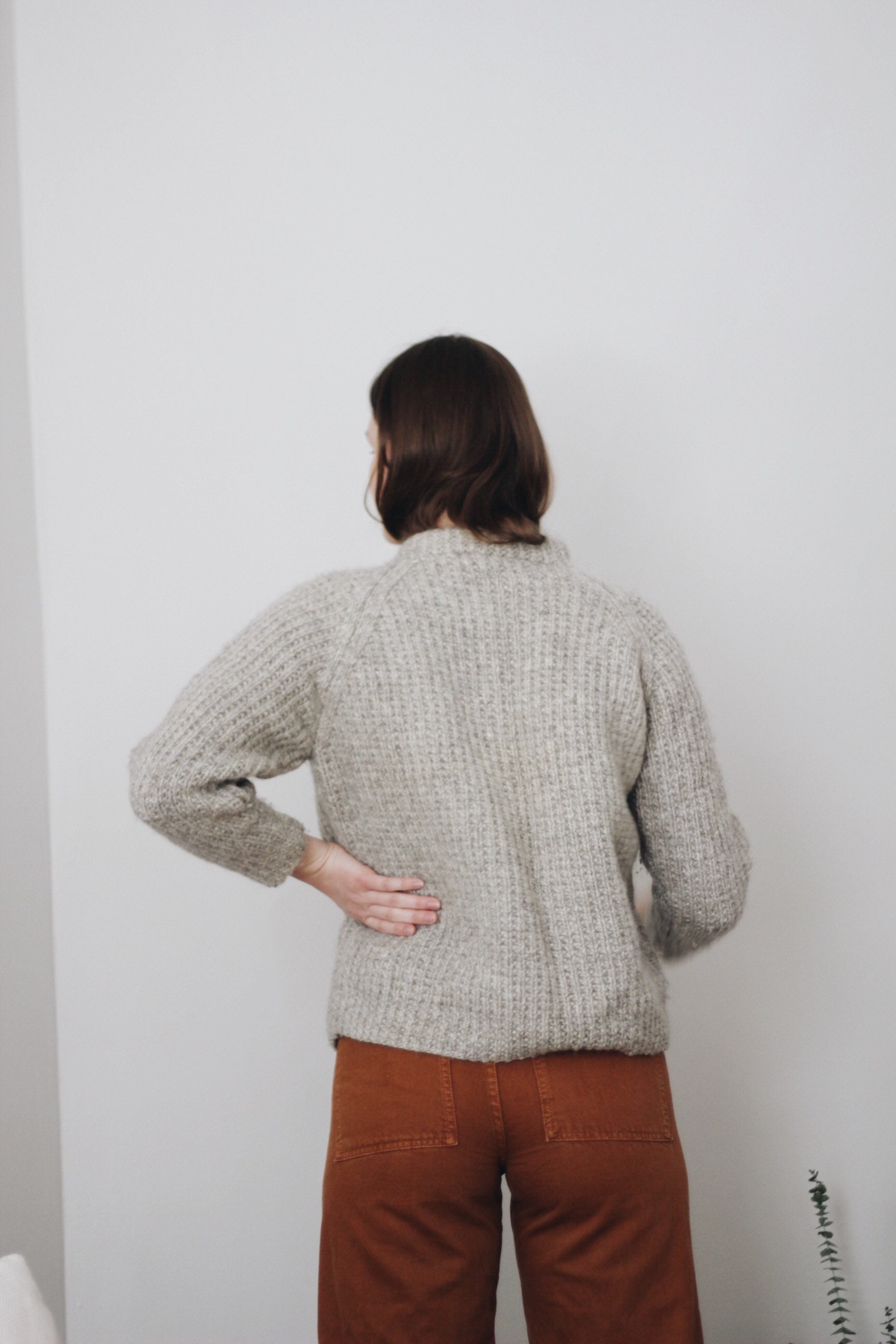 vintage heather fisherman sweater