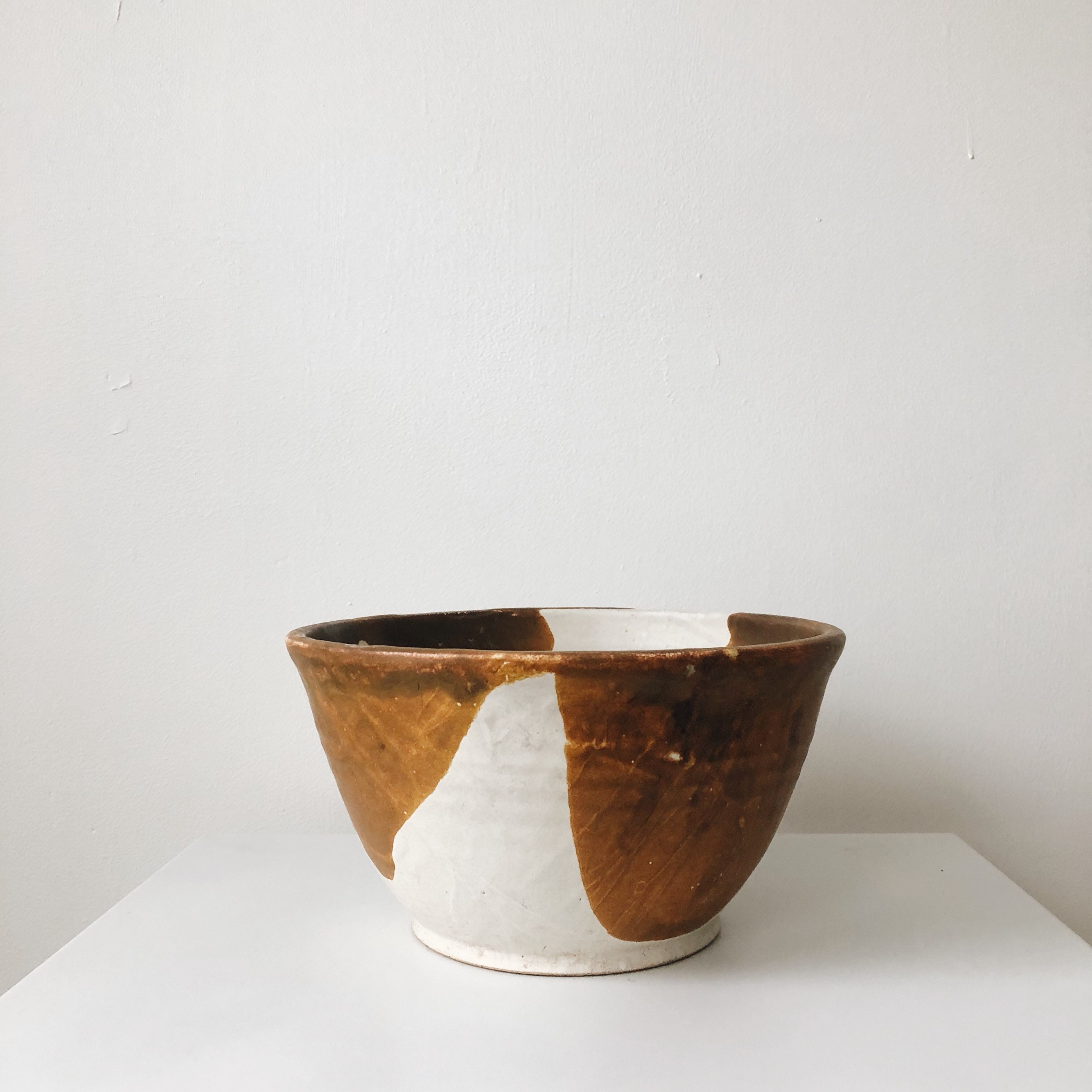 Vintage large ceramic bowl