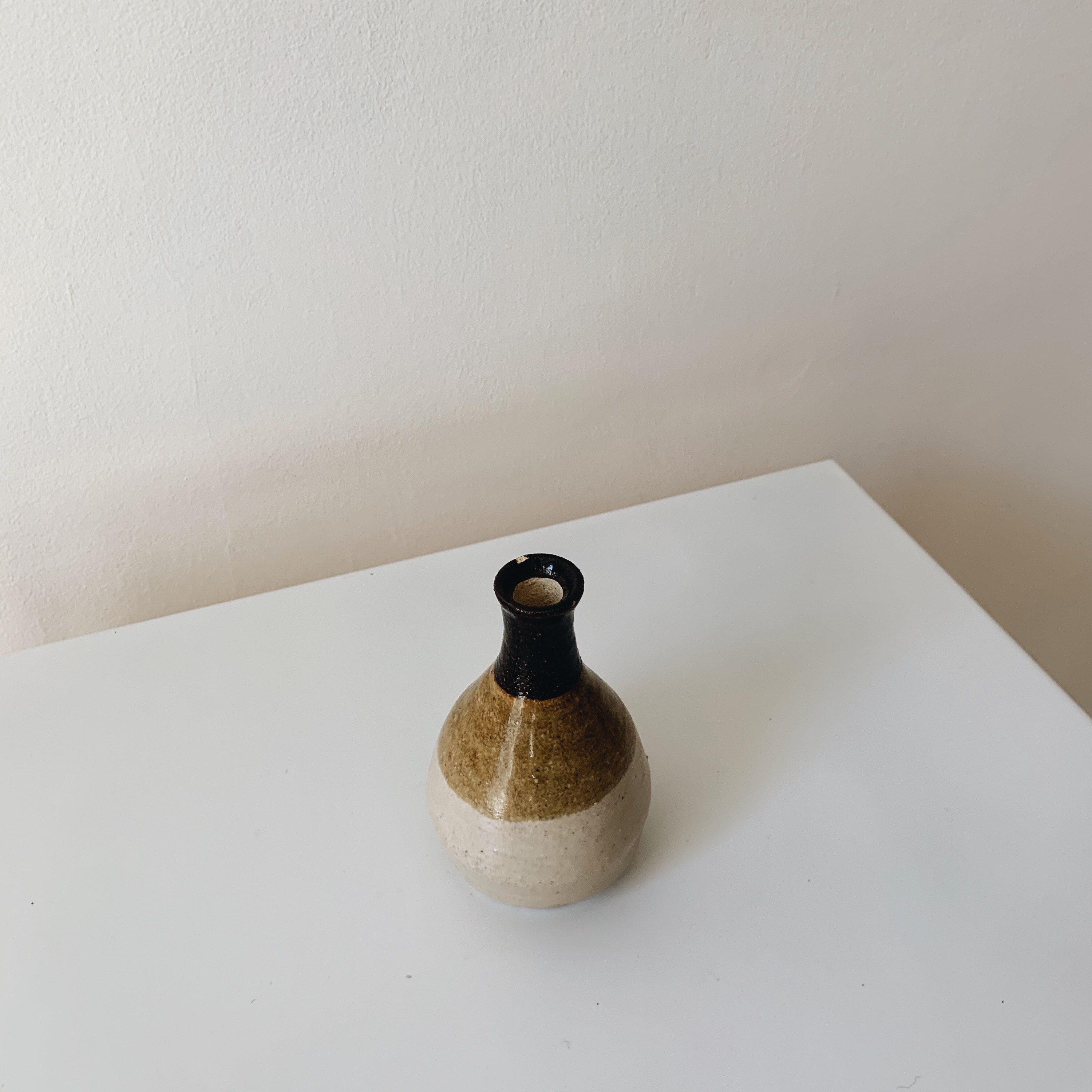 Vintage handmade ceramic bud vase