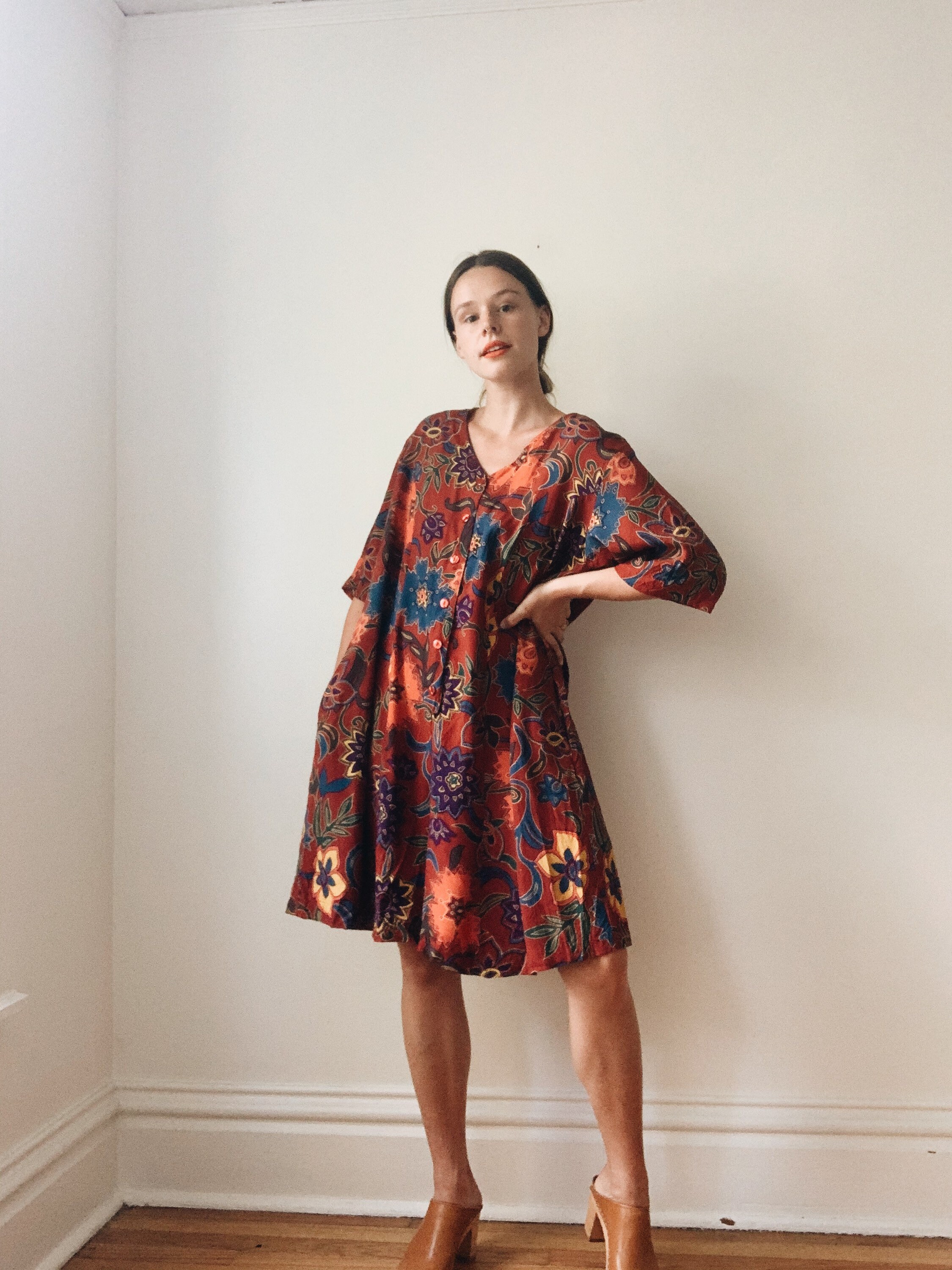 Vintage floral romper