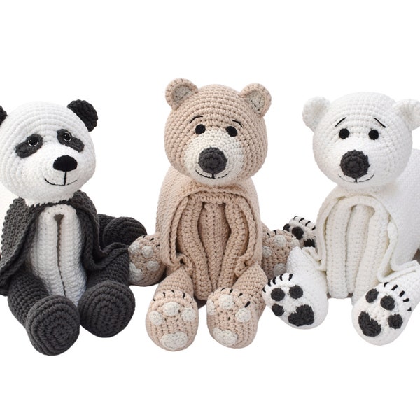 Panda Bear Pattern - Etsy
