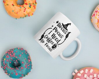 SVG Hocus Pocus I need Coffee to Focus Coffee svg | Etsy