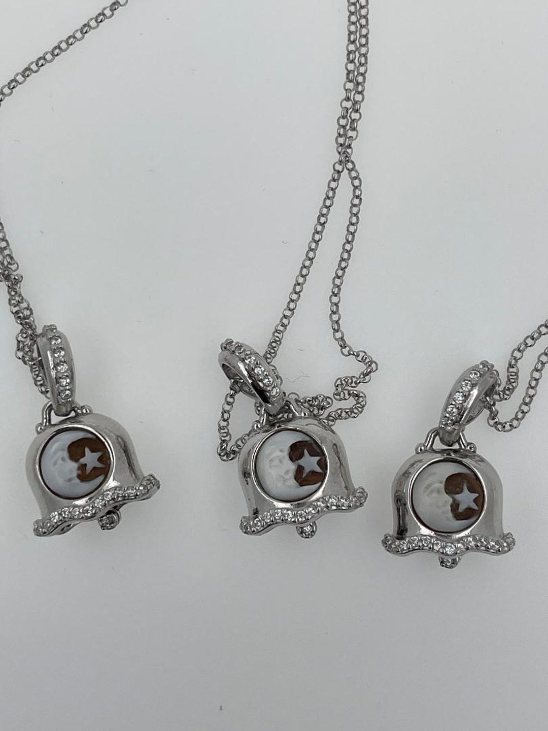 Master Hand-carved Sardonyx Cameo Set in Italian Silver Capri Bell (s) A,B,C - Etsy