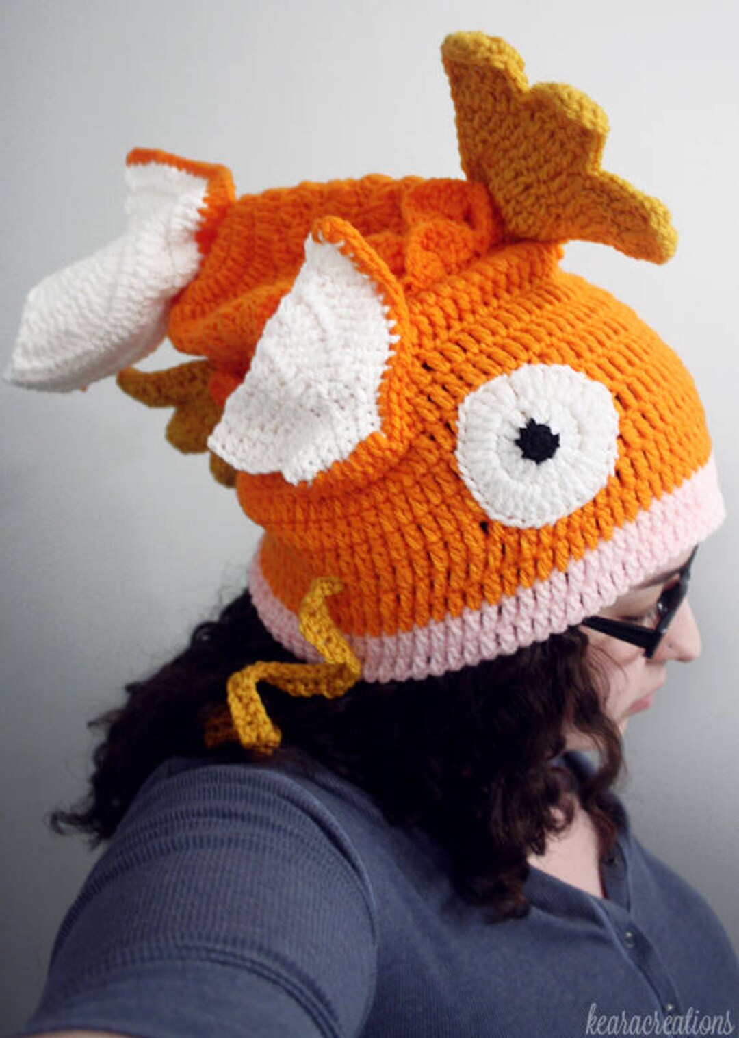 Magic Carp Hat | Crochet Hats | Handmade Gift | Cute | Acrylic Yarn ...