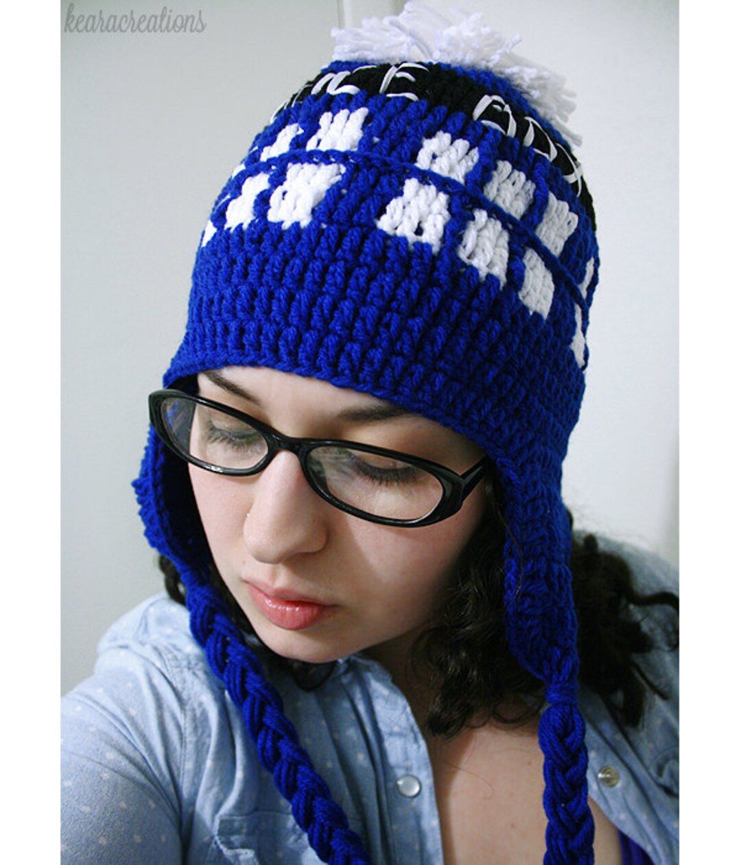 Police Box Hat (adult Size) | Crochet Hats | Handmade Gift | Cute ...