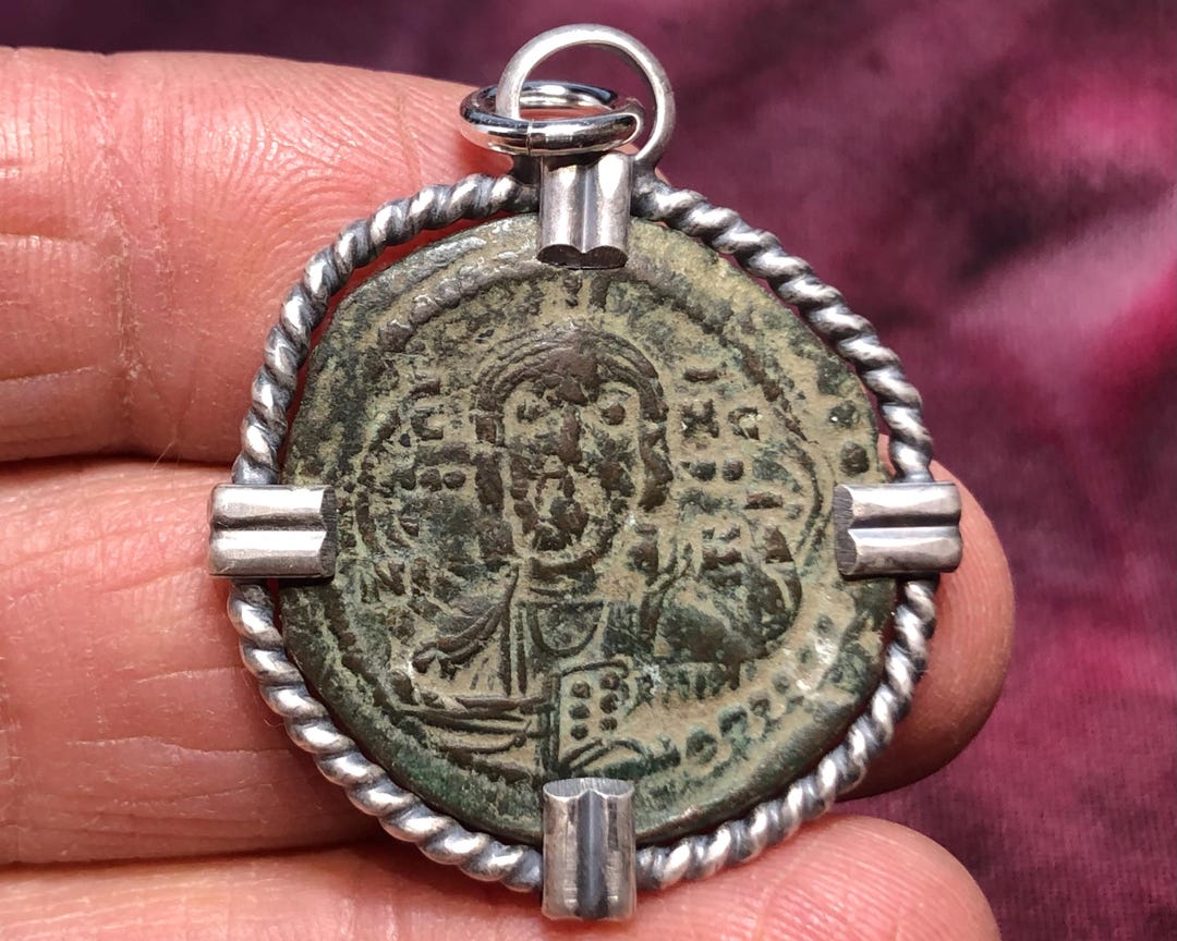 1068-1071 AD Jesus Christ, First Crusade ANCIENT Bronze Coin in ...