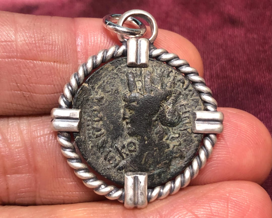 138-161 AD Goddess of Luck & Protection, Tyche, on Ancient Greek Bronze ...