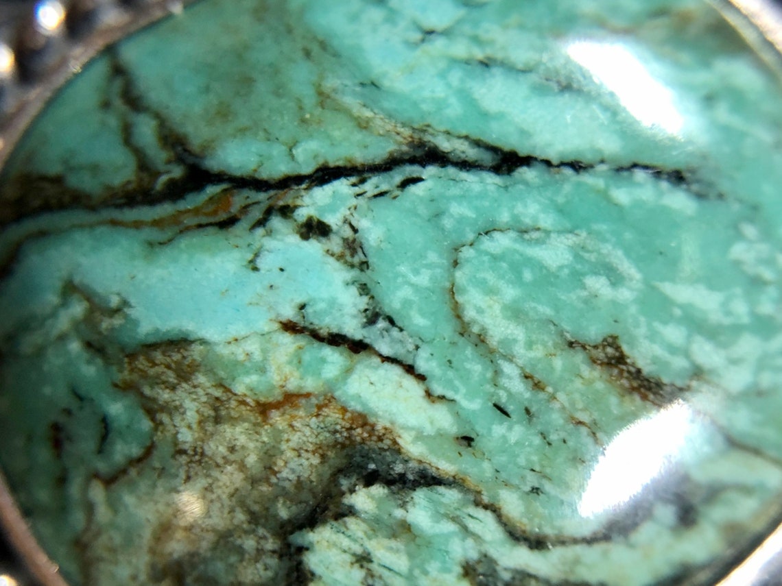 Sea-green Turquoise Ring Size 11 1/2 Ring Sterling Silver - Etsy