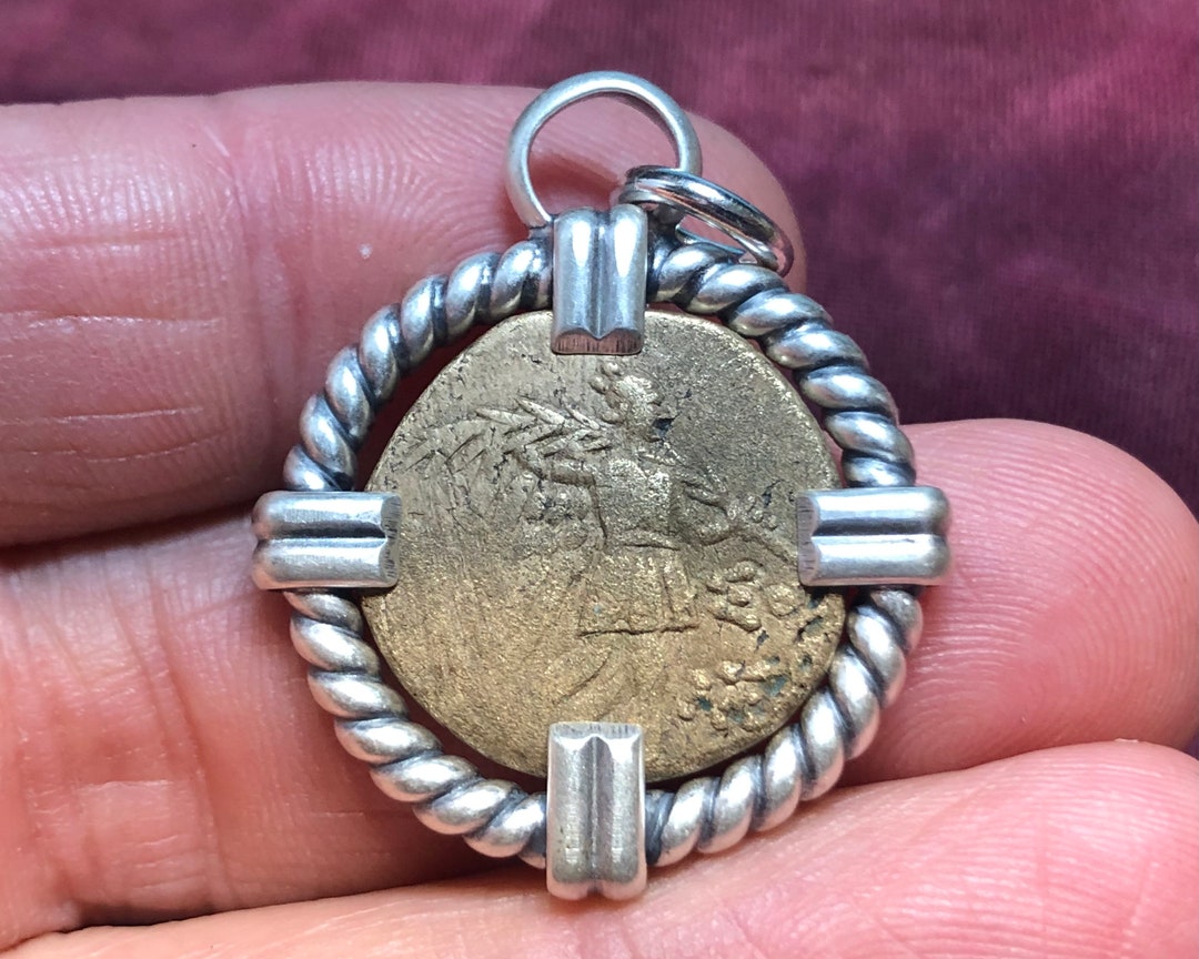 120-63 BC Goddess Victory & Shield of Athena With Face of Medusa ...