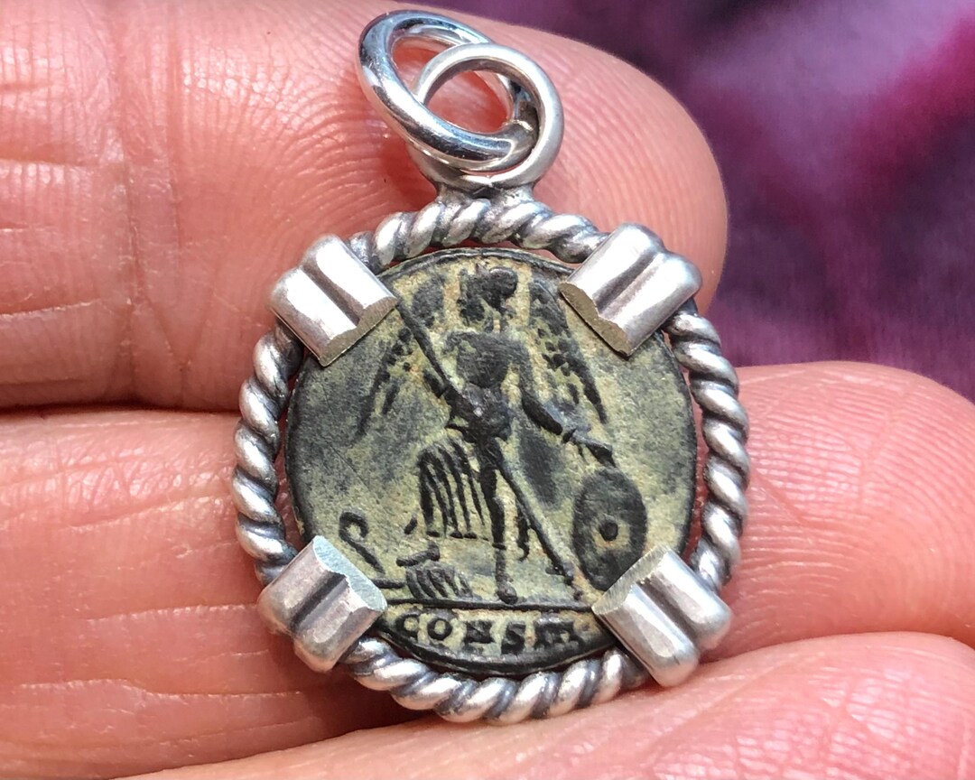 330-335 AD Constantine the Great With Angel of Victory, Ended ...