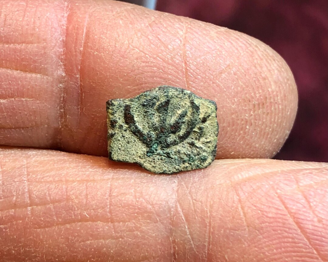 103-76 BC Jewish Widow's Mite. Coin of the Bible, Ancient Israel Bronze ...