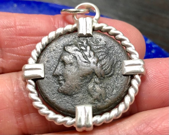 200-220 BC Ares, the God of War, on a Greek Coin of t… - Gem