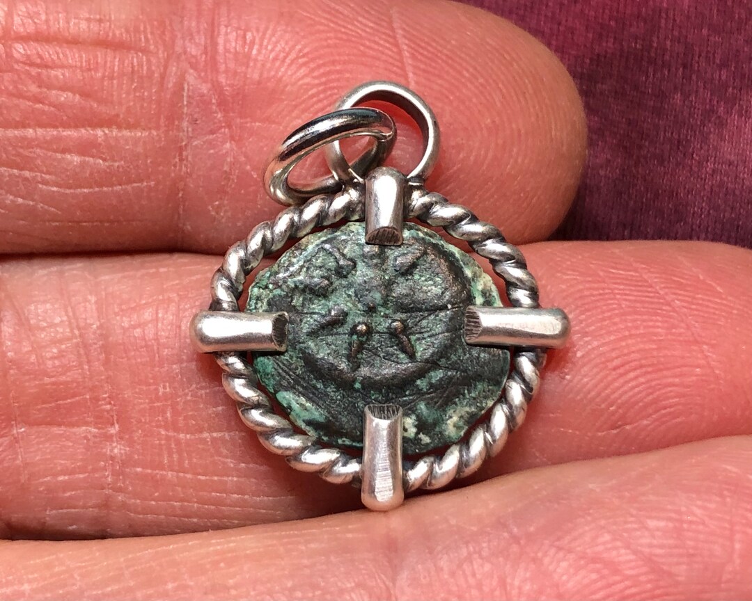 Ancient Jewish Widow's Mite Coin of the Bible, Israel. Luke 21 1-4 Mark ...