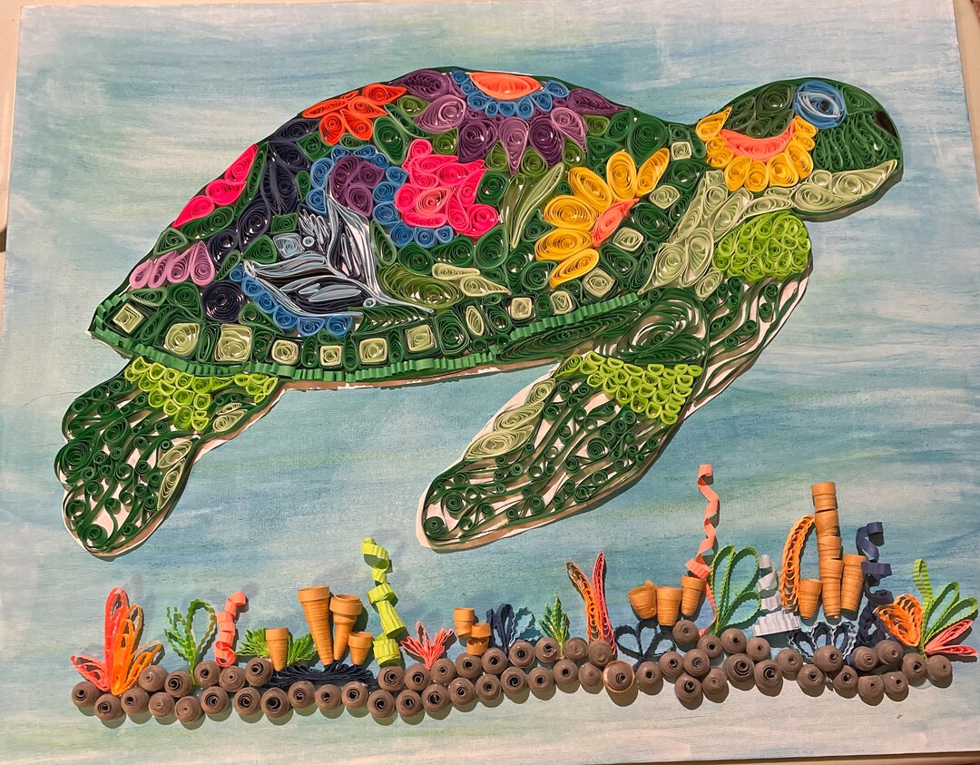 Quilled Sea Turtle - Etsy