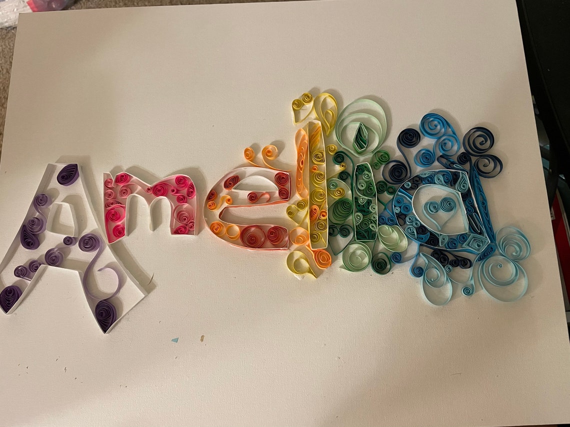 Quilled Names. - Etsy