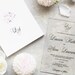 Acrylic Wedding Invitation, Modern Wedding Invitation, Perspex Wedding ...