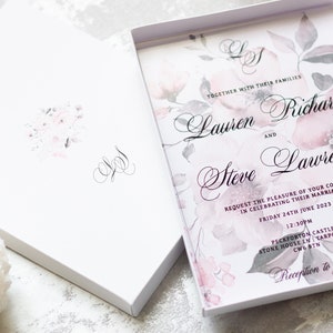 Acrylic Wedding Invitation, Modern Wedding Invitation, Perspex Wedding ...