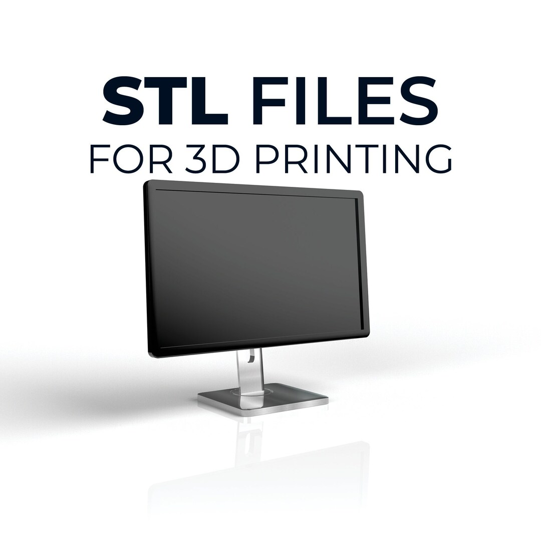 STL Files 1:12 Scale Computer Monitor With Swivel Stand and Adjustable ...