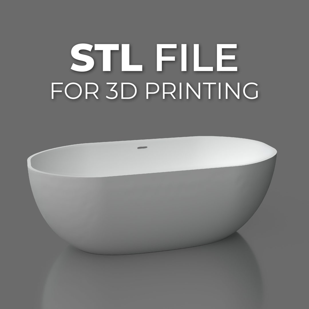 STL Files 1:12 Scale Freestanding Bathtub (2 Versions Included) - Etsy