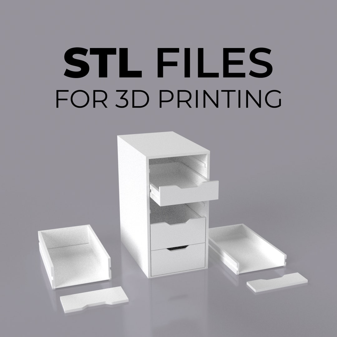 STL Files 1:12 Scale IKEA ALEX Drawer Unit - Etsy