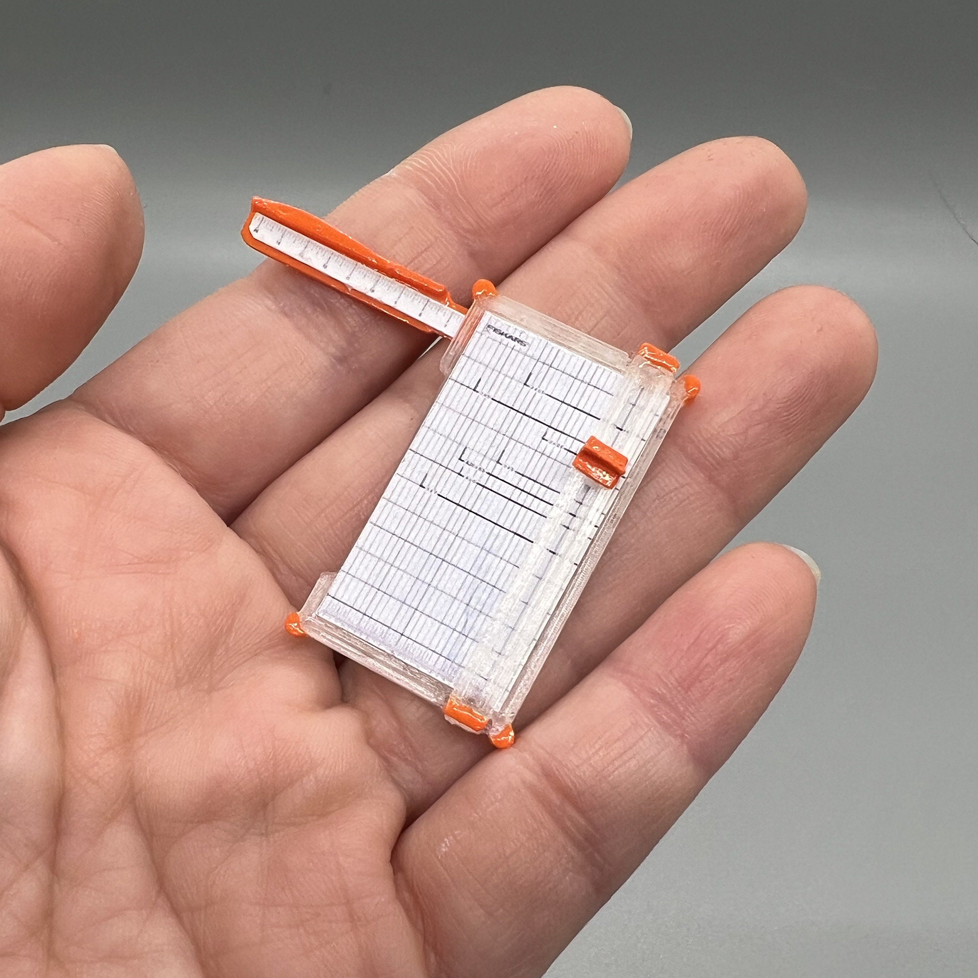 STL Files 1:12 Scale Paper Cutter With Fold Out Ruler and - Etsy