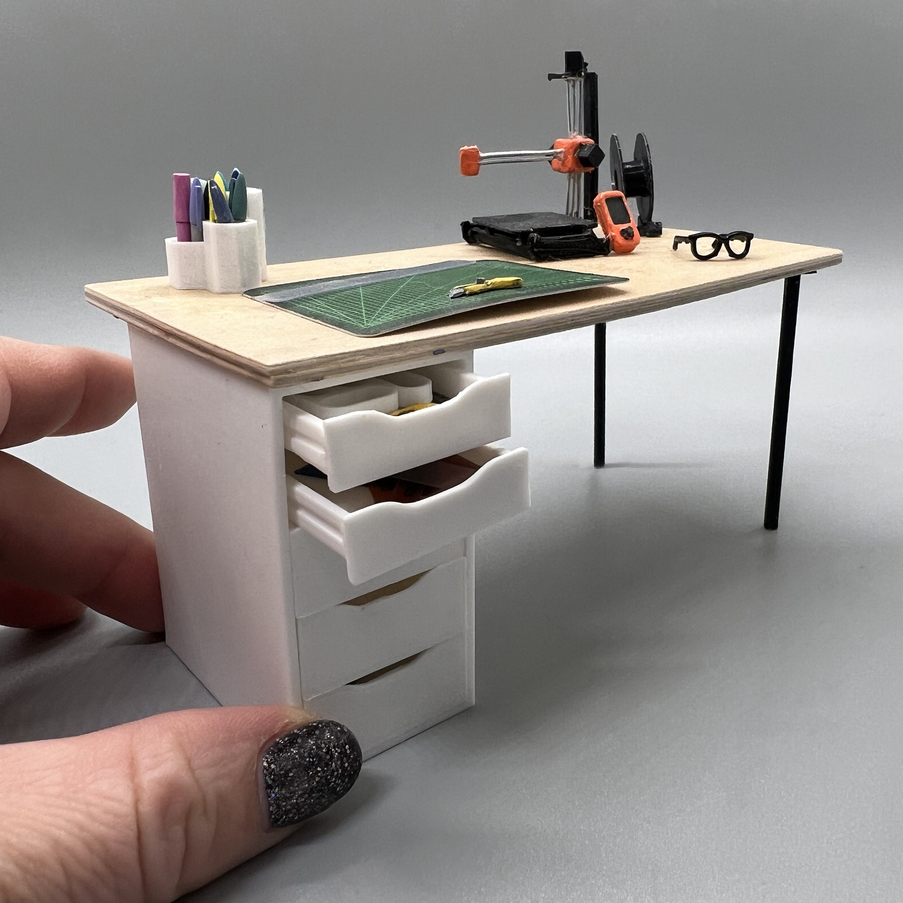STL Files 1:12 Scale IKEA ALEX Drawer Unit - Etsy