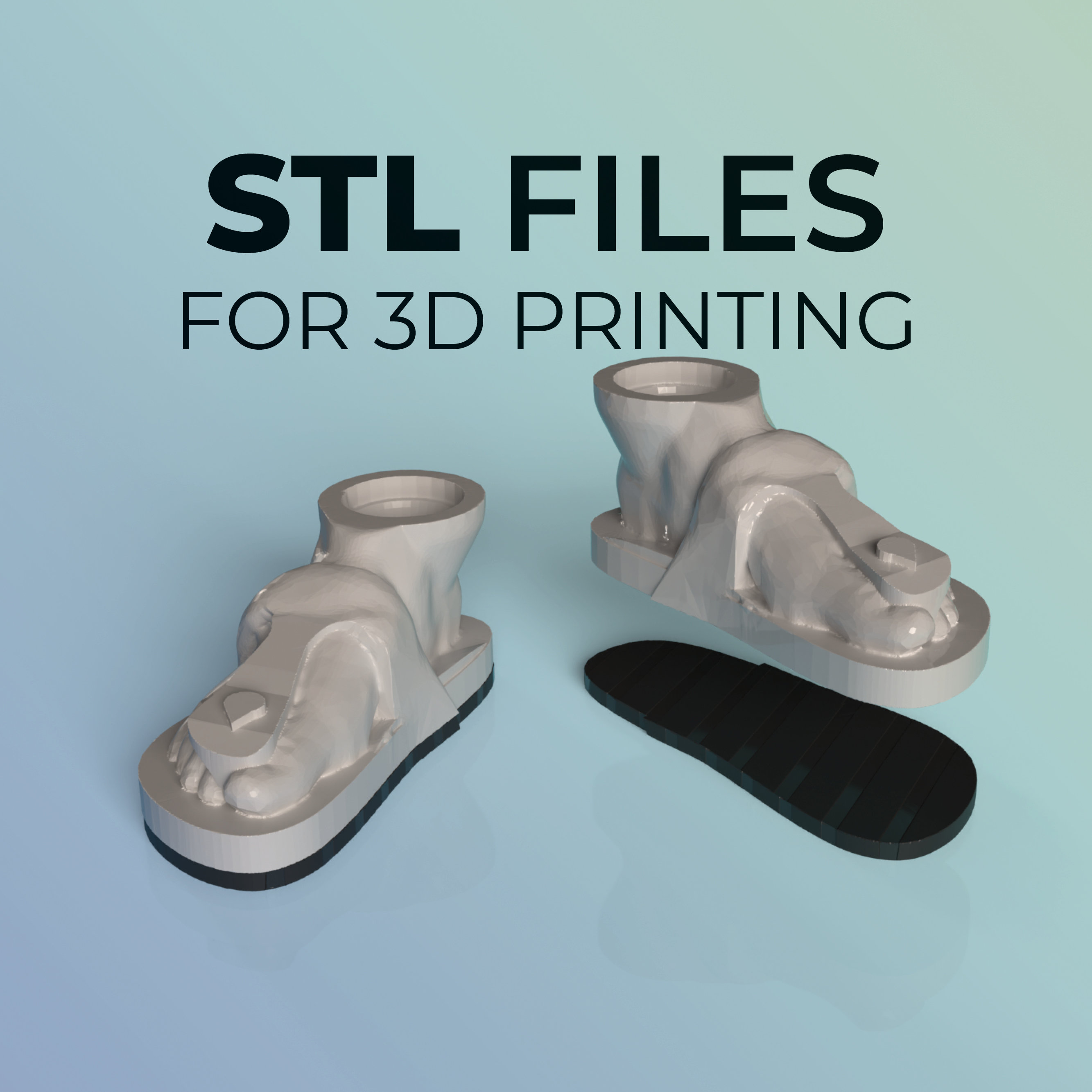 STL Files 1:12 Scale Feet With Birkenstock Sandals With Sockets for ...