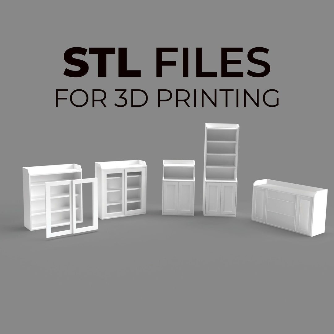 STL Files 1:24 Scale IKEA HAUGA Cabinets and Dressers - Etsy