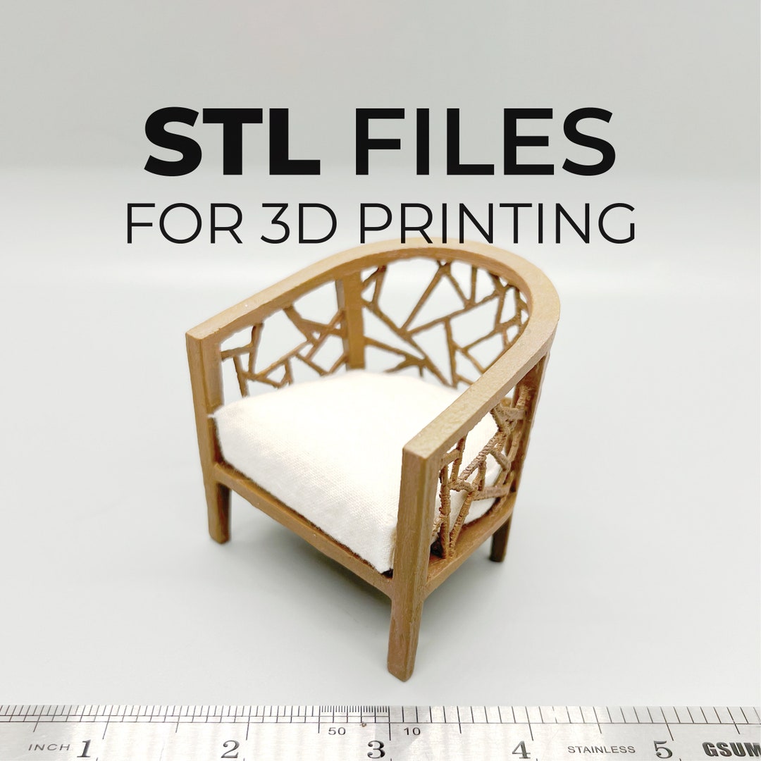 STL File 1:12 Scale CB Ankara Chair - Etsy