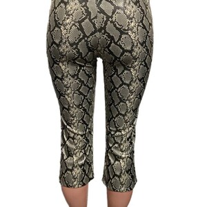 Y2K Gothicore PVC Snake Print Capri Leggings Deadstock Year - Etsy