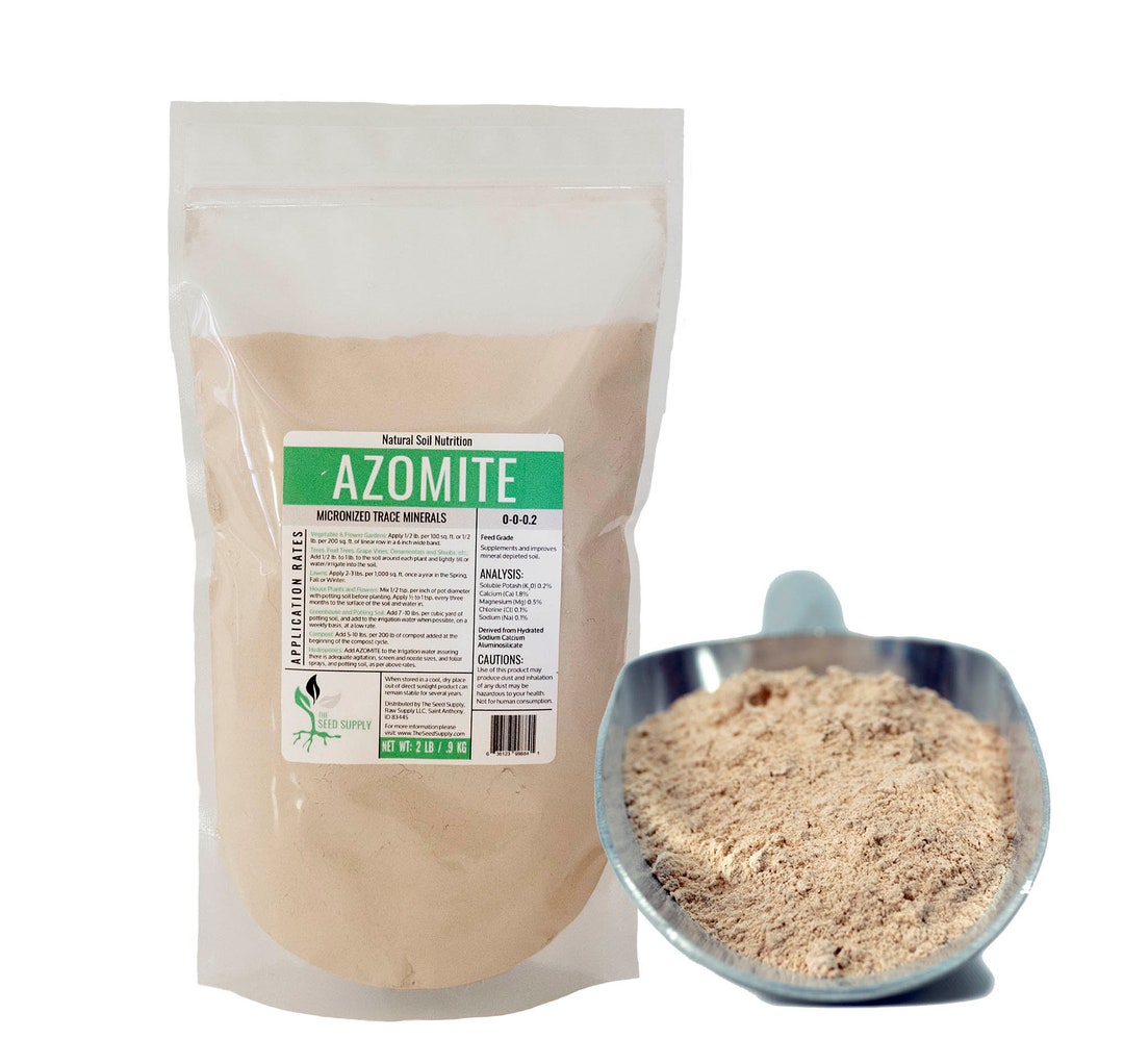 2 Pounds Azomite Volcanic Ash Rock Dust Mineral Powder - 67 Trace ...