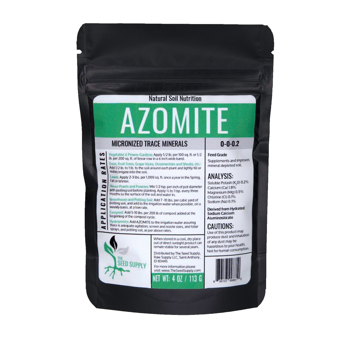 4 Ounces Azomite Volcanic Ash Rock Dust Organic Mineral Fertilizer ...