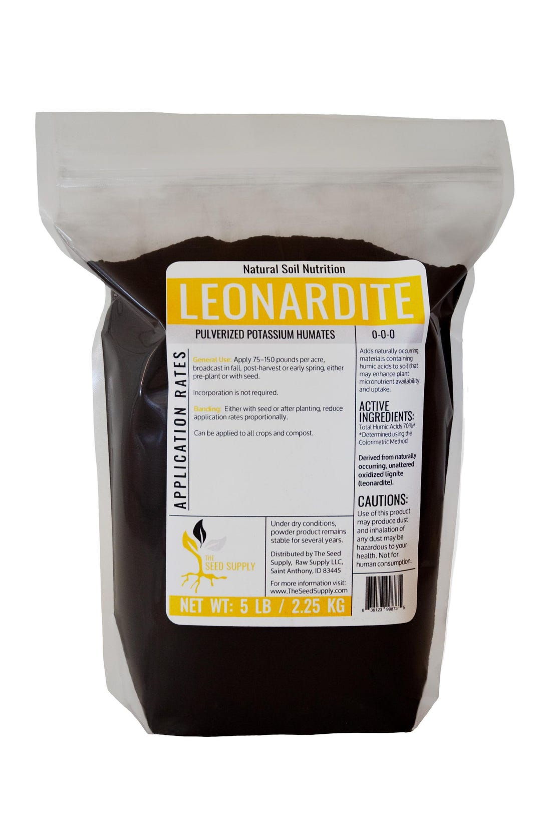 5 Lb Pulverized Leonardite Natural Fertilizer Powder - Etsy