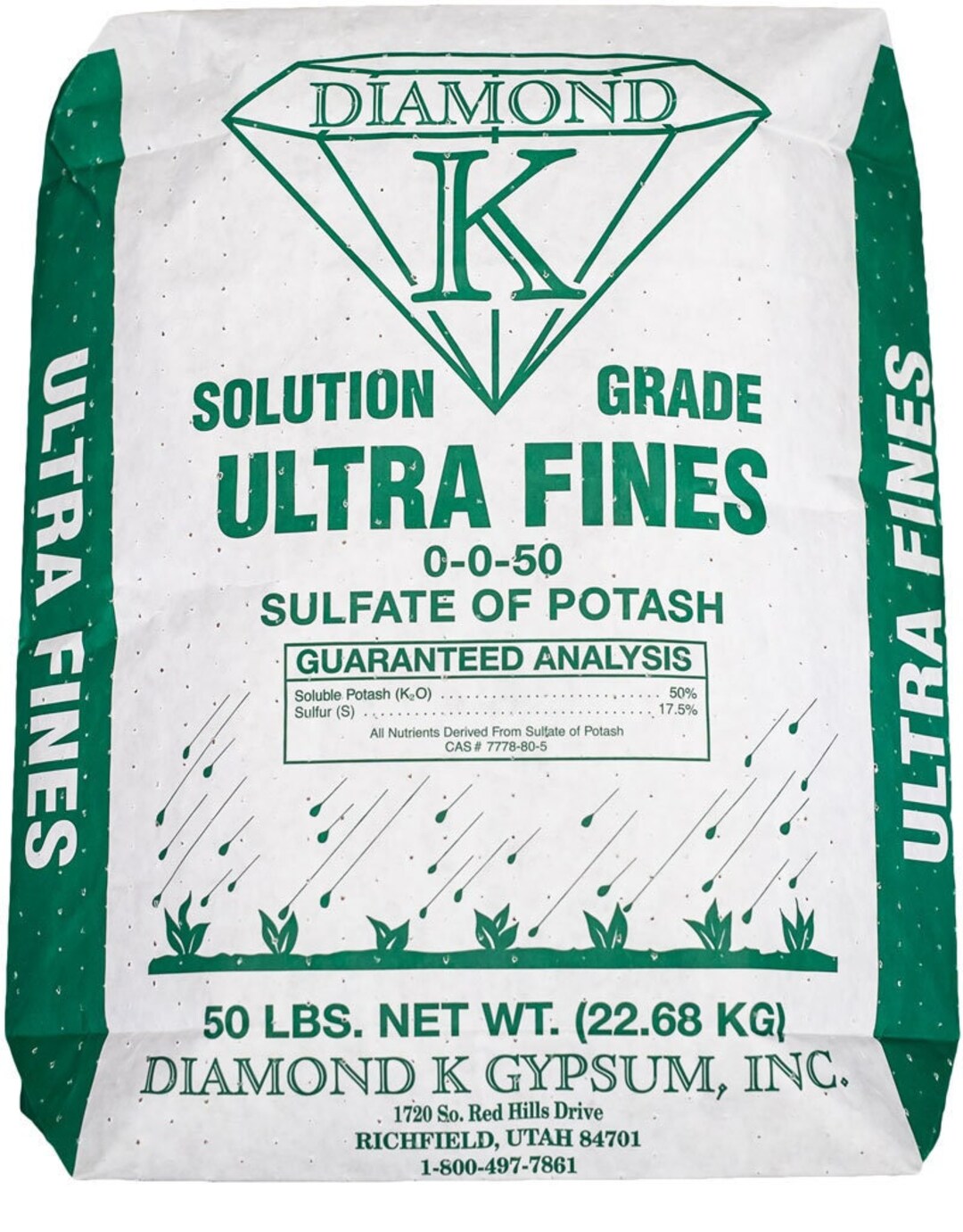 50lb Bag Organic Solution Grade SOP Sulfate of Potassium Fertilizer ...