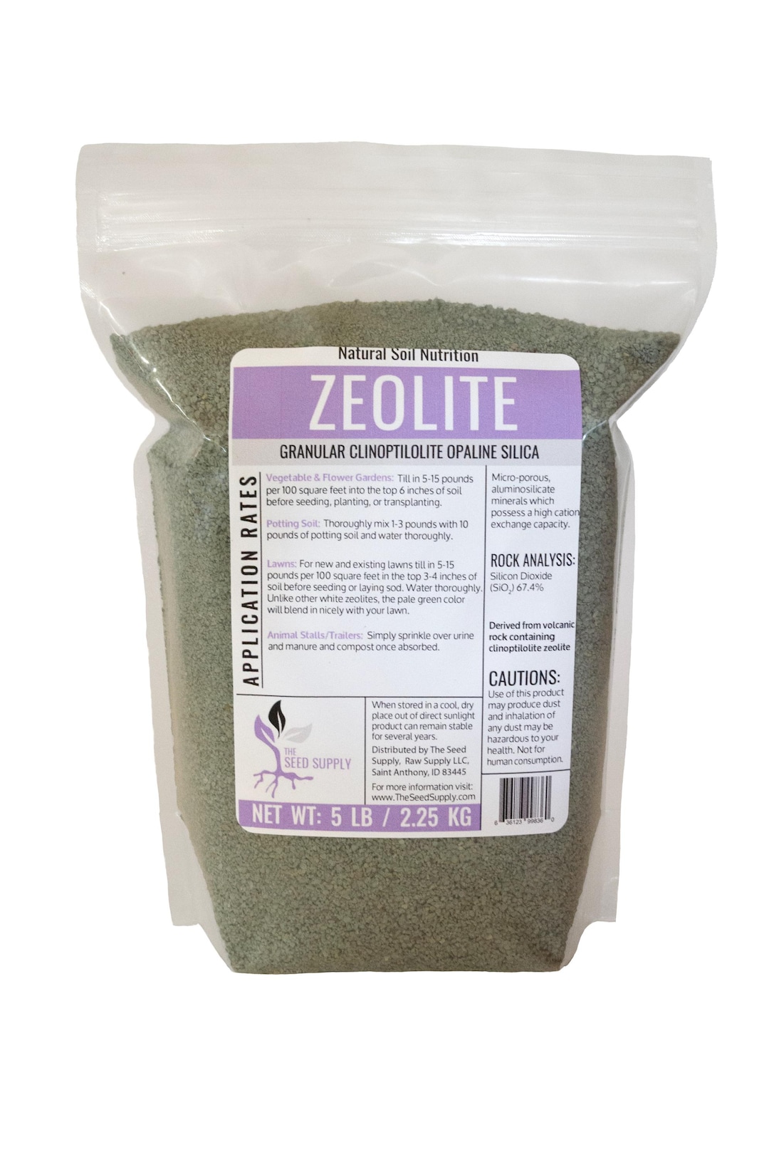 5 Pound Granular Clinoptilolite Zeolite Fertilizer, Compost Agent, All ...