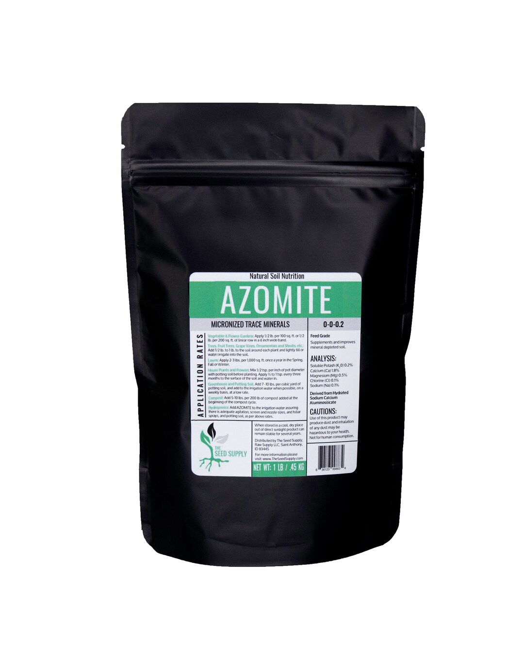 1 Pound Azomite Volcanic Ash Rock Dust Mineral Powder - 67 Trace ...