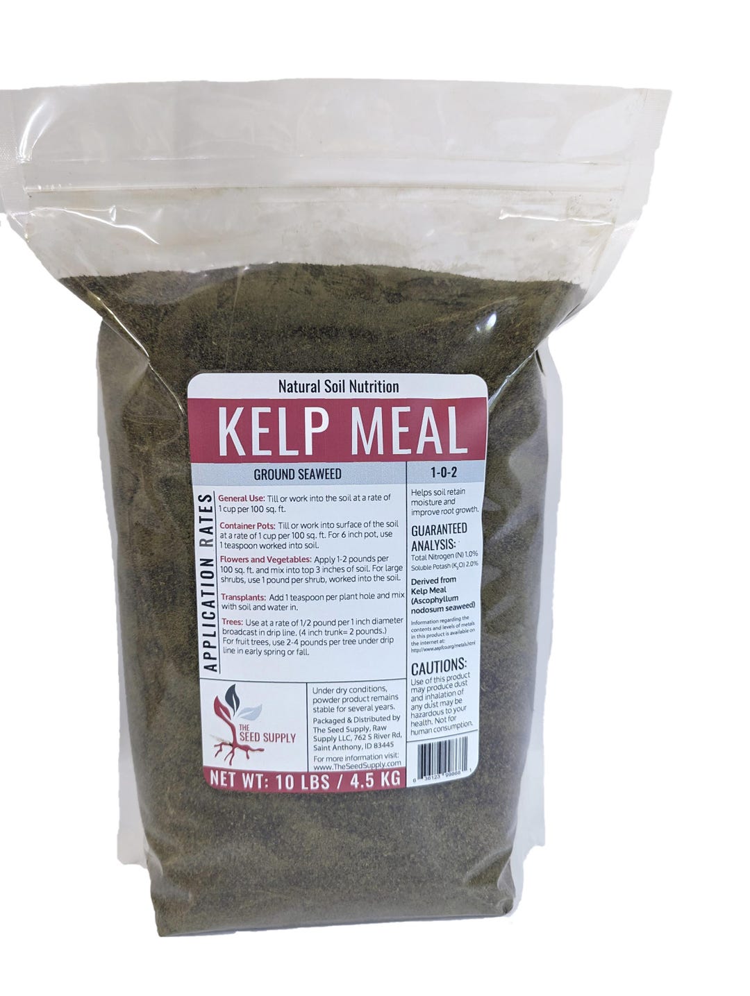 10 Pound Kelp Meal 1-0-2 Natural Norwegian Kelp Seaweed Fertilizer - Etsy