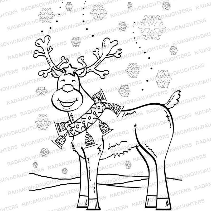 Christmas Digi Stamp - Etsy