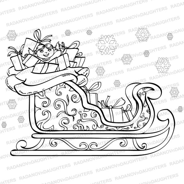 Christmas Digi Stamp - Etsy