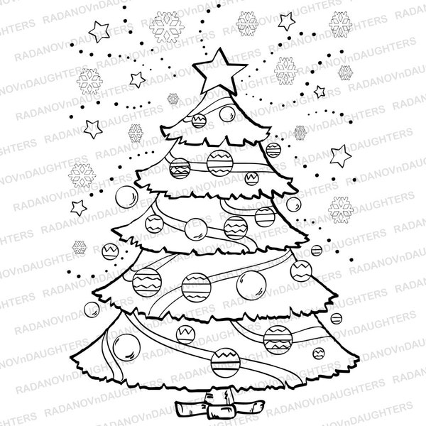 Christmas Digi Stamp - Etsy