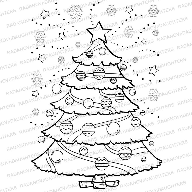 Christmas Digi Stamp - Etsy