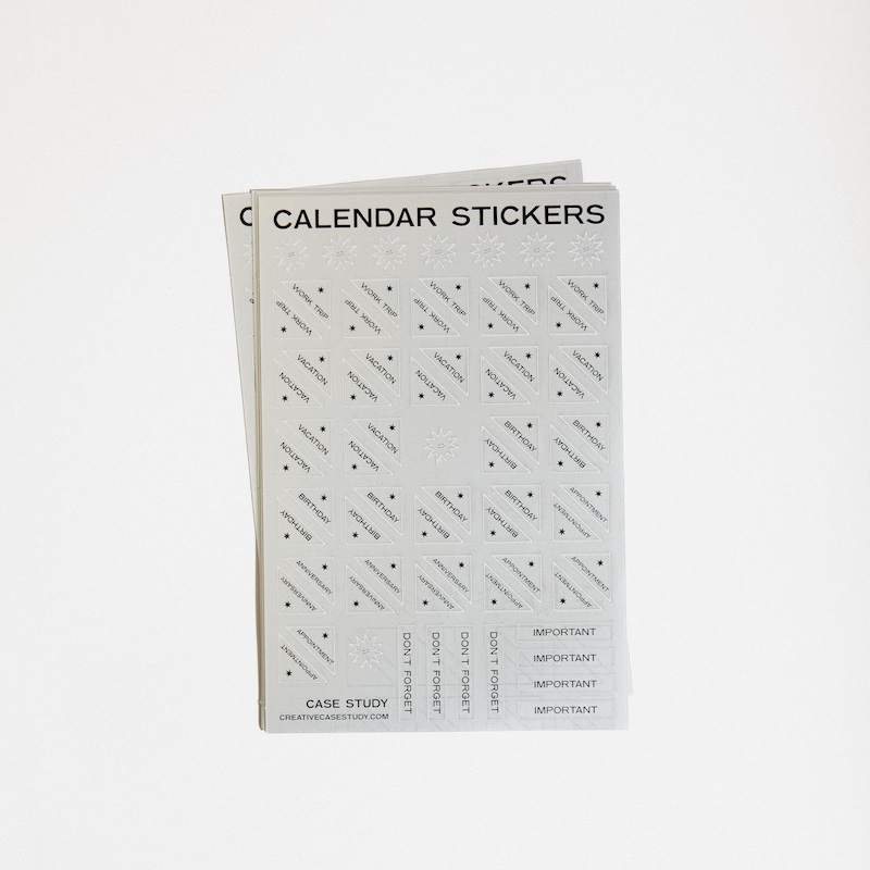 Calendar Stickers - Etsy