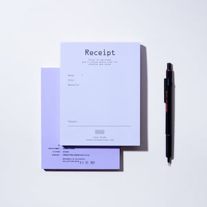 Retro Inspired Receipt Memo Pad / Finance Notepad / Retro - Etsy
