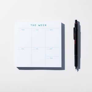 Weekly Planner Notepad / Desk Notepad / Weekly to Do / Planner / Weekly ...