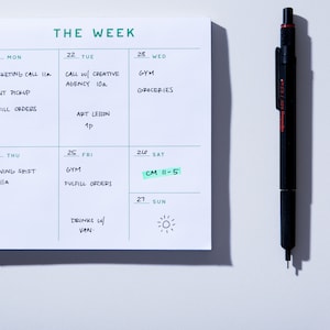 Weekly Planner Notepad / Desk Notepad / Weekly to Do / Planner / Weekly ...